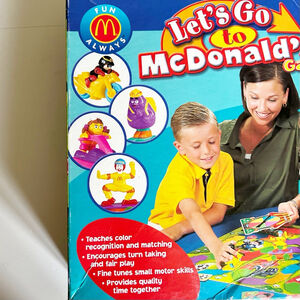 McDonald's | Toys | Vintage Lets Go To Mcdonalds Game 20 Teaches Color ...